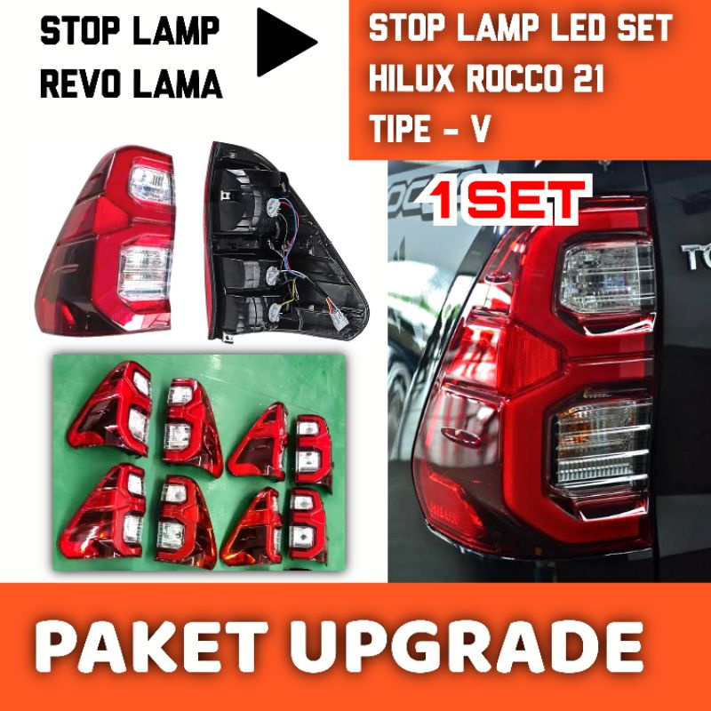 Jual STOPLAMP ASSY LED LAMPU REM BELAKANG STOP LAMP HILUX REVO ROCCO ...