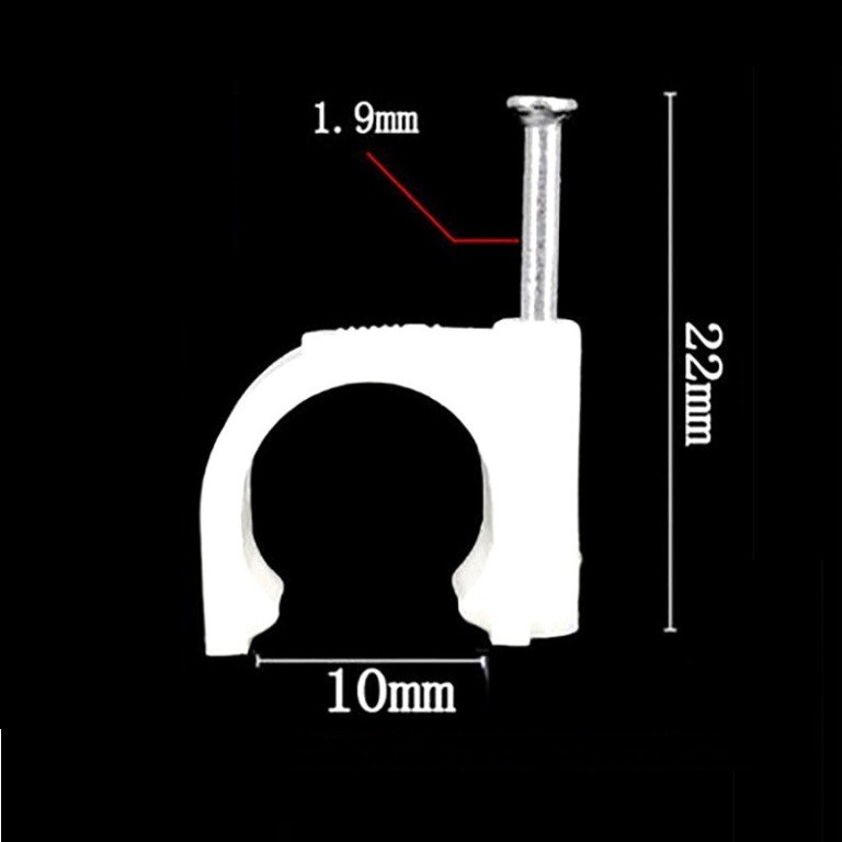 Jual Paku Kabel Klem Penjepit Listrik Asli Paku Beton Baja Clip Klip ...