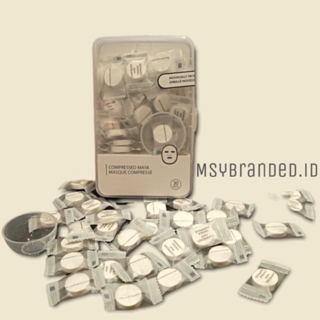 Jual Compressed Mask MINISO BEAUTY BOWL INCLUDED 30pcs MASKER WAJAH ...