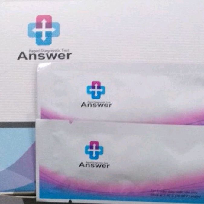 Jual answer hbsag test strip hepatitis b / alat tes hepatitis b ...