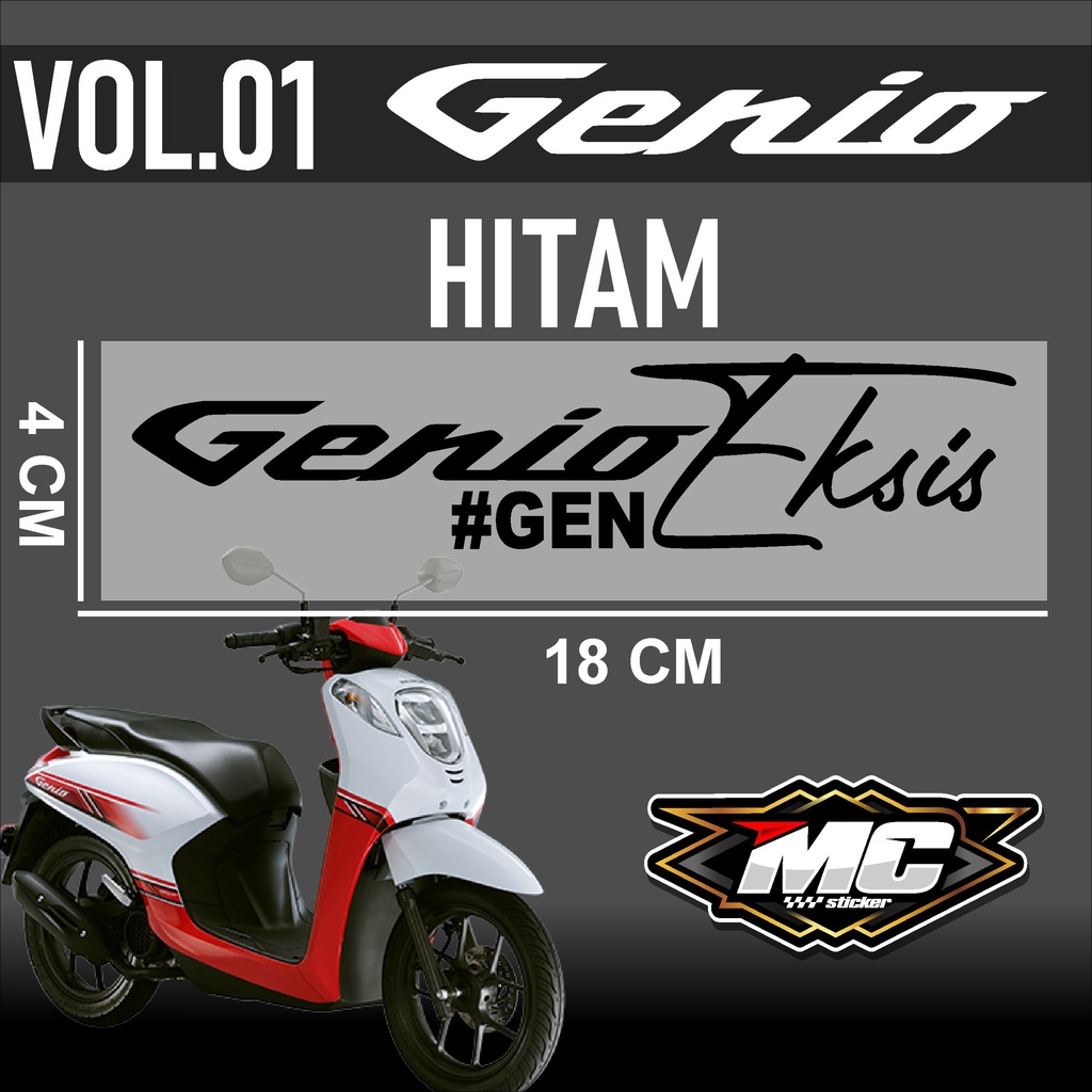 Jual Cutting Sticker Genio - Aksesoris Motor Stiker Lis Variasi ...