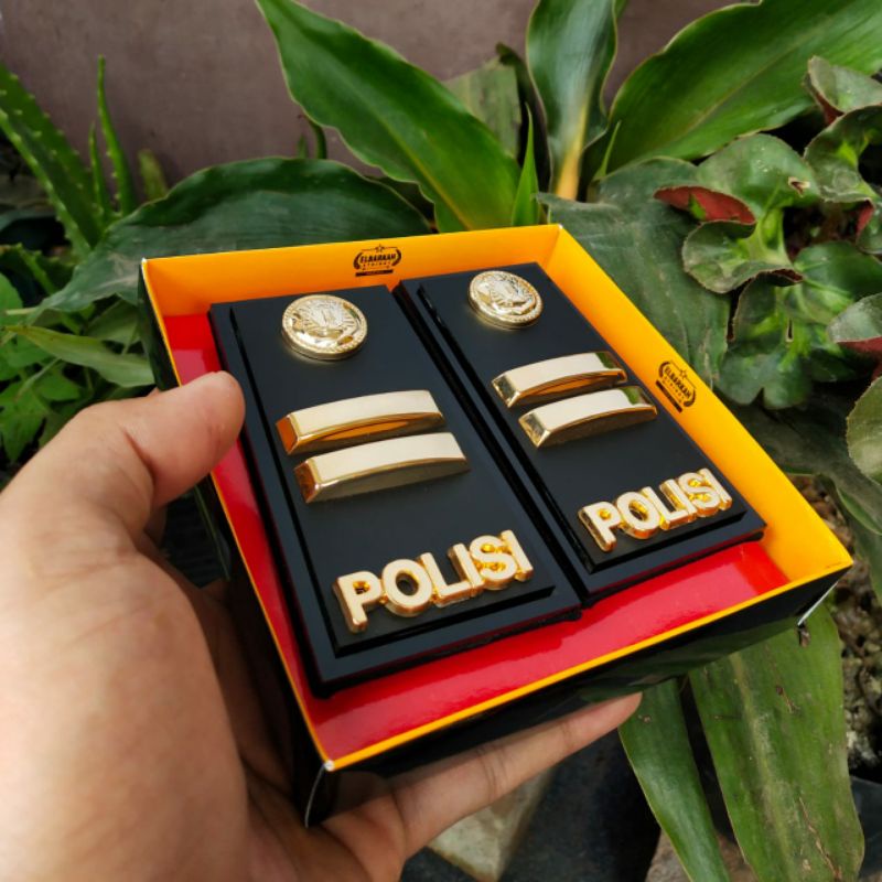 Jual PANGKAT POLRI PERWIRA / IPTU / FULL AKRILIK DOVE TANDA PANGKAT ...