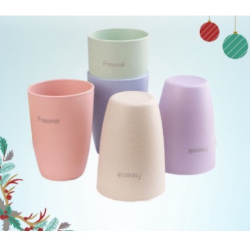 Jual Gelas Isi 5 Wheat Straw Glass Kopi Teh Susu Plastik Cup Warna ...