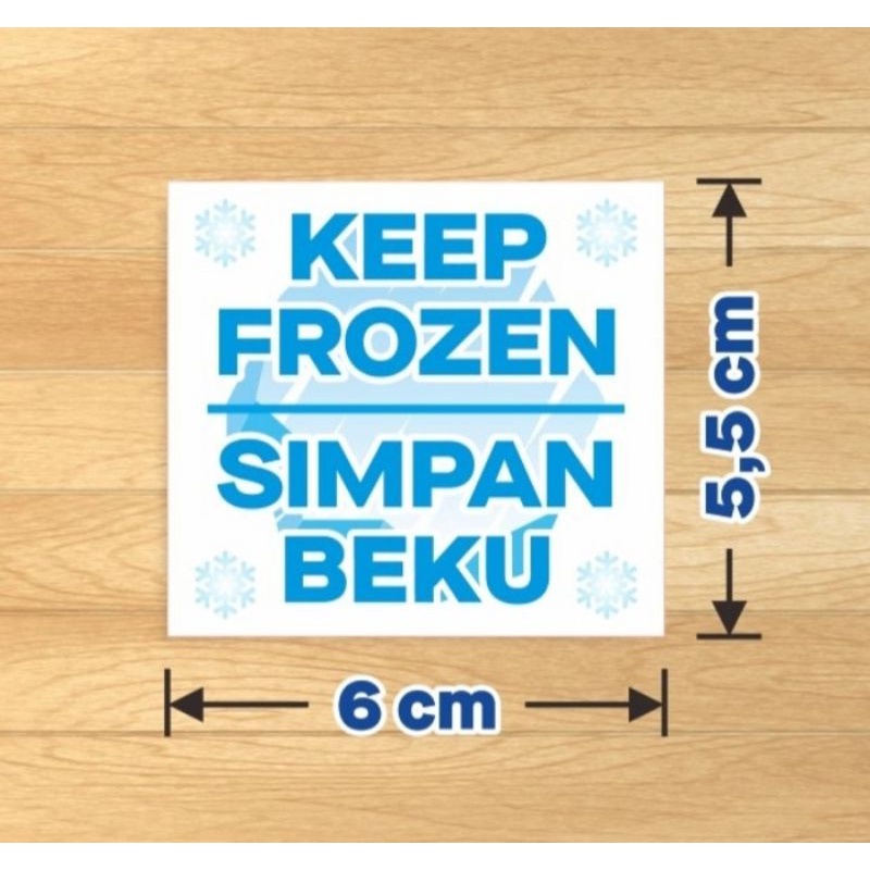Jual Sticker Label Kemasan Makanan Beku Frozen | Shopee Indonesia