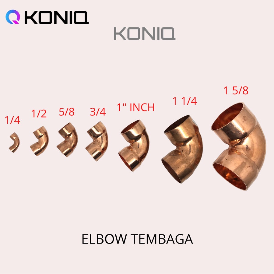 Jual ELBOW TEMBAGA 1"INCH - 1 1/4 - 1 5/8 | Shopee Indonesia