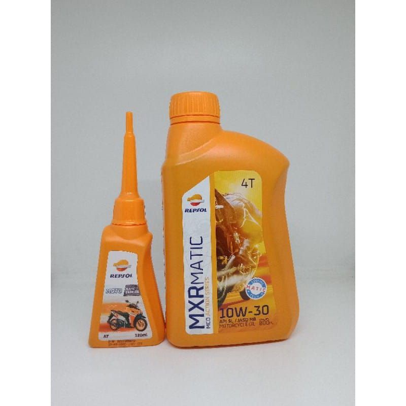 Jual Oli Paket Repsol MXR MXR3 Matic Sae 10/30 4T 800ML + Repsol Gear ...