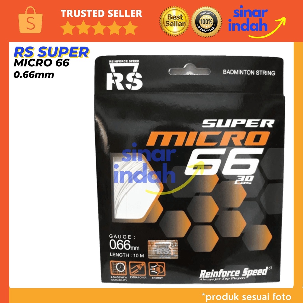 Jual Senar Badminton RS SUPER MICRO 66 Original / Senar Raket Badminton ...