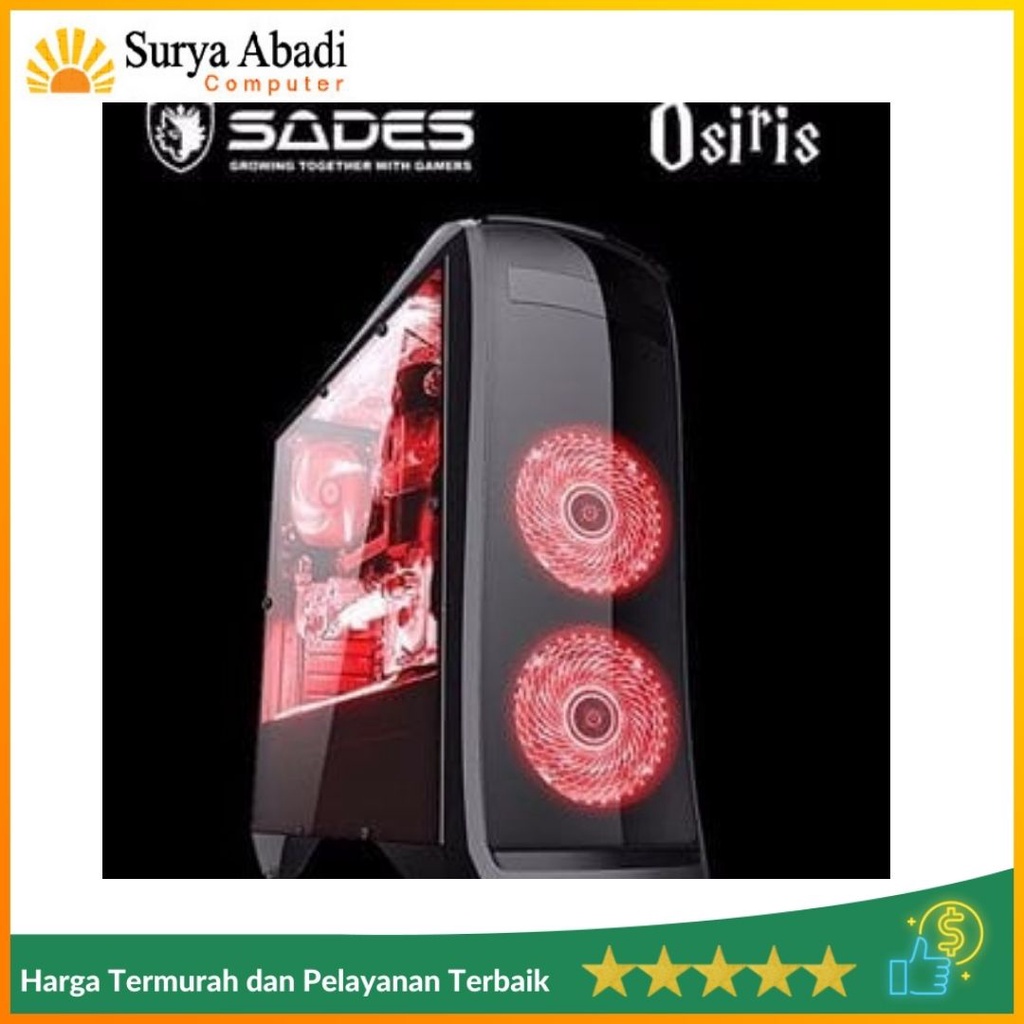 Jual Sades Osiris Gaming Case (3Fan Included) | Shopee Indonesia