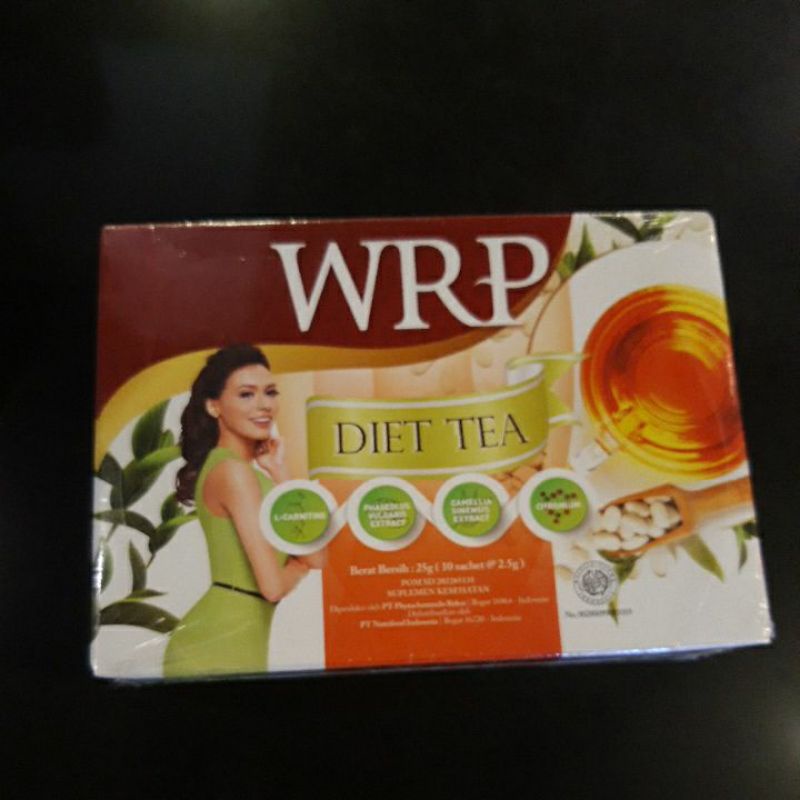 Jual WRP DIET TEA 25 GR (10 SACHETE @2.5G) | Shopee Indonesia