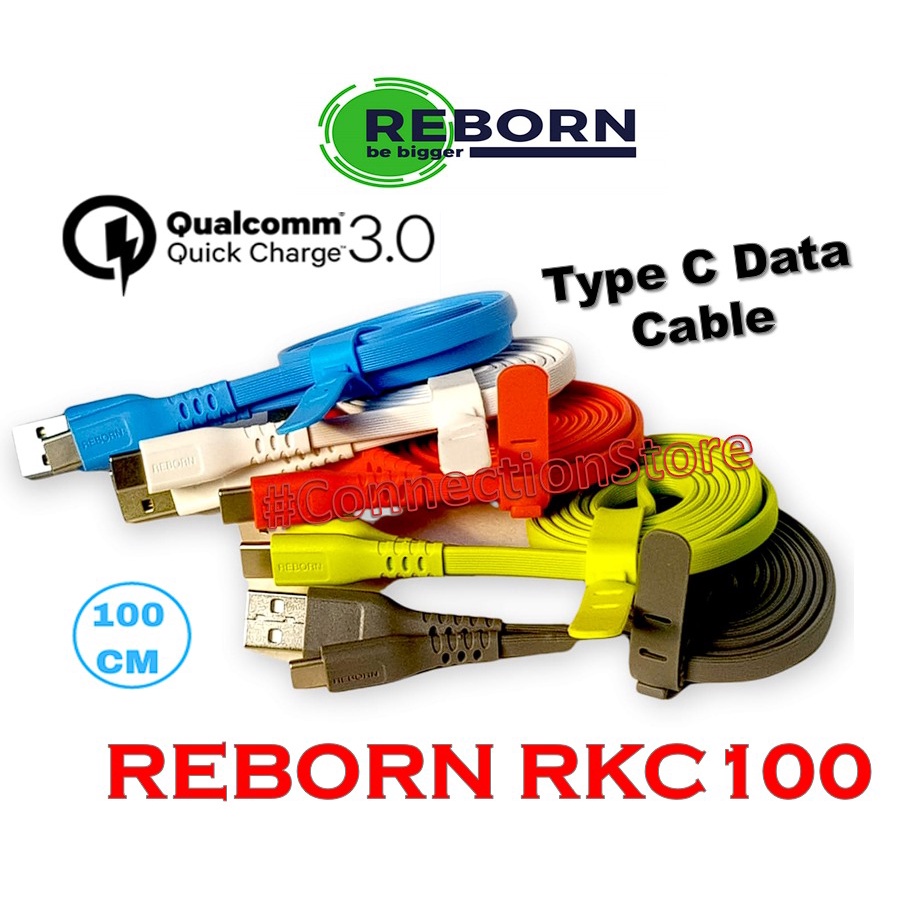 Jual Kabel Data Reborn RKC100 Type C USB 100cm Fast Charging 3A ...