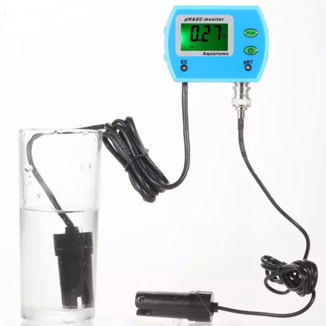 Jual PH \ EC 9853 Digital Online pH EC Monitor 2in1 Water Quality Meter ...
