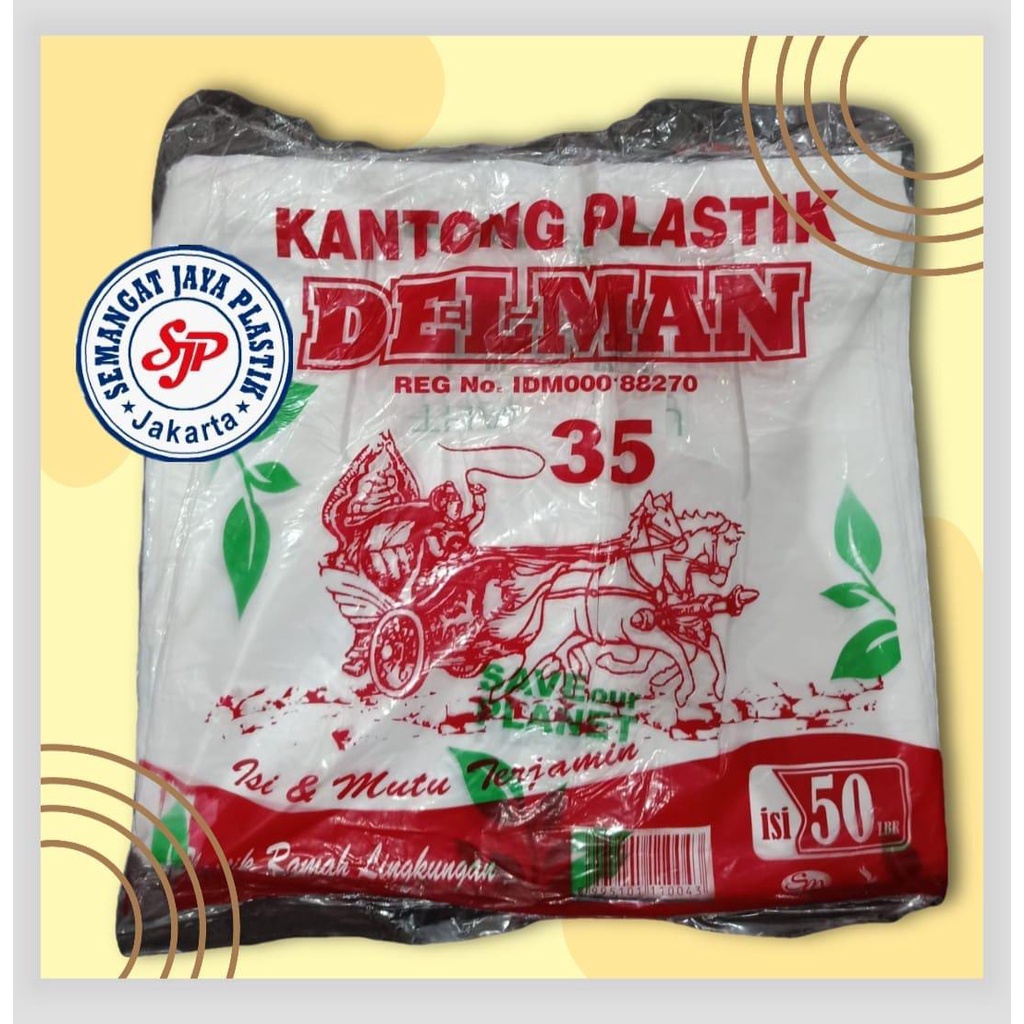 Jual Hd Delman Uk 35 Ramah Lingkungan Kantong Plastik Kresek Go Green ...