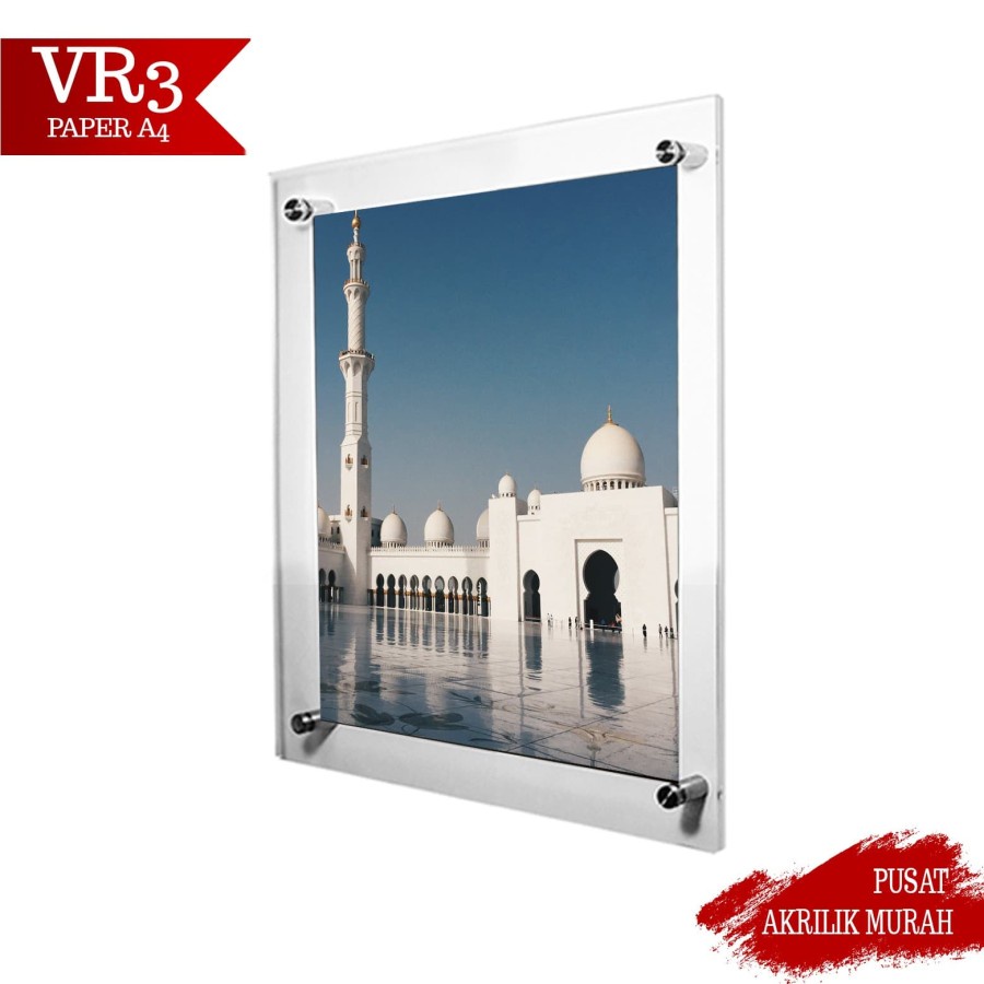 Jual Frame akrilik / display akrilik / frame akrilik / frame foto A4 2 ...