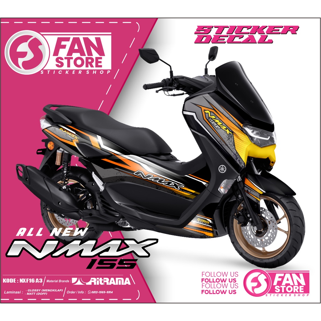 Jual Decal NMAX New 2020 Sticker Dekal Nmax Facelift - Decal Full Body ...