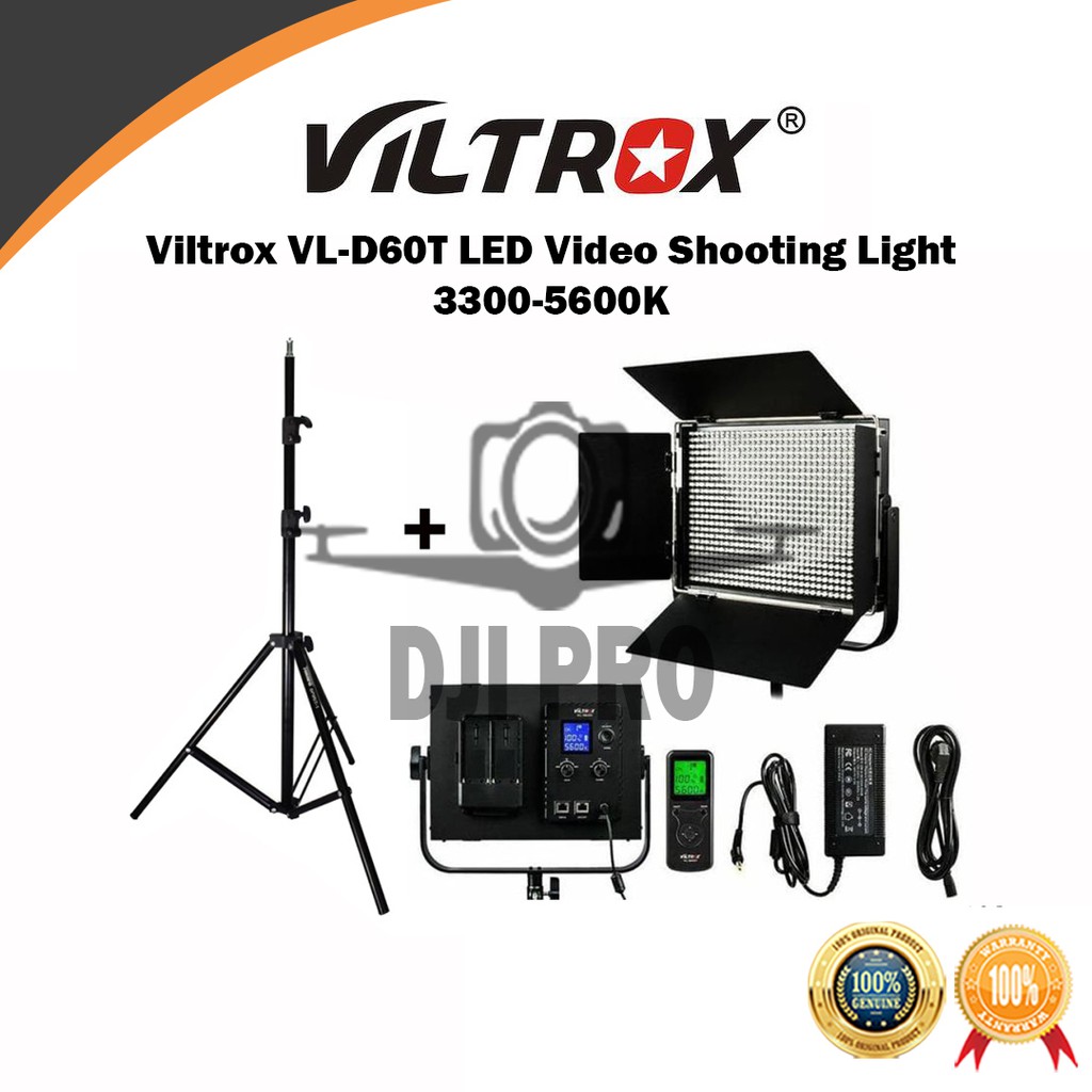 Jual Viltrox VL-D60T LED Video Shooting Light Lampu Studio VL D 60T PAKET | Shopee Indonesia