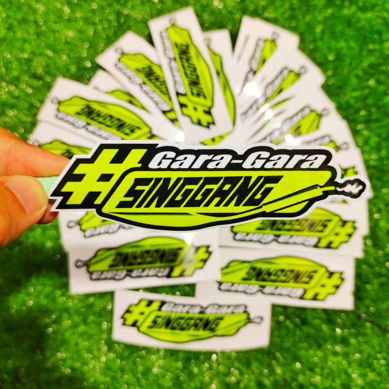 Jual stiker kata2 sticker #gara,-gara singgang | Shopee Indonesia
