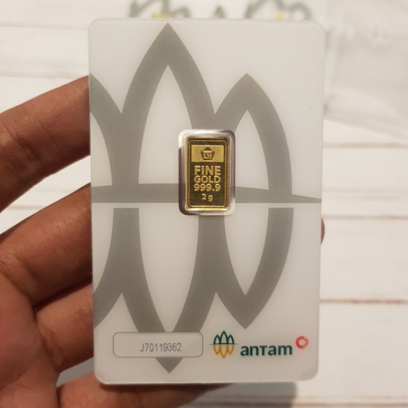 Jual LM Logam Mulia Emas Antam 2 - 3 gr gram 2023 Certieye Redmark Certicard | Shopee Indonesia