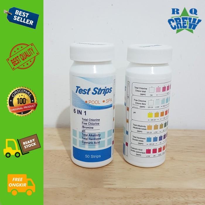Jual Zahiri Water Ph Klorin Test Strips Kit Air Kolam Swimming Pool 6 ...