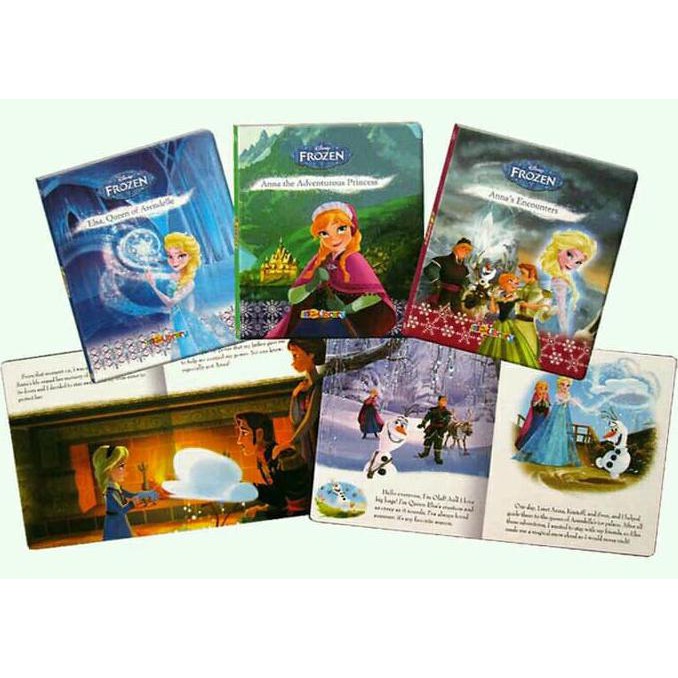 Jual My Little Library Disney Frozen (3 Board Books + Case) | Shopee ...