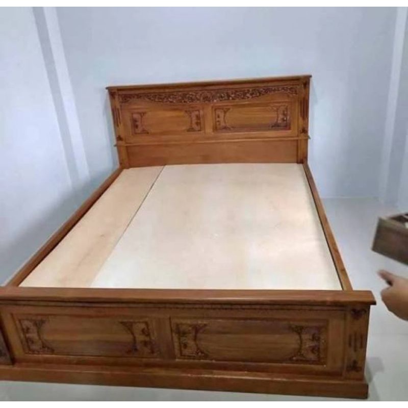 Jual dipan divan tempat tidur minimalis ukir majapahit kayu jati mebel ...