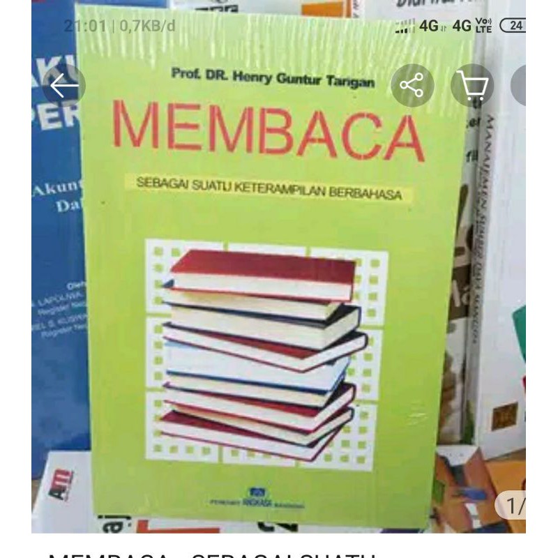 Jual MEMBACA SEBAGAI SUATU KETERAMPILAN BERBAHASA Prof. Henry Guntur Tarigan Buku Original ...