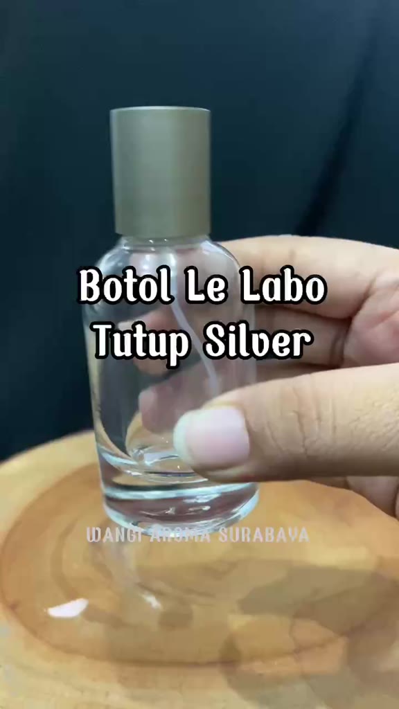 Jual Botol Parfum Le Labo 50ML Silver Spray Semi Press - Botol Parfum ...