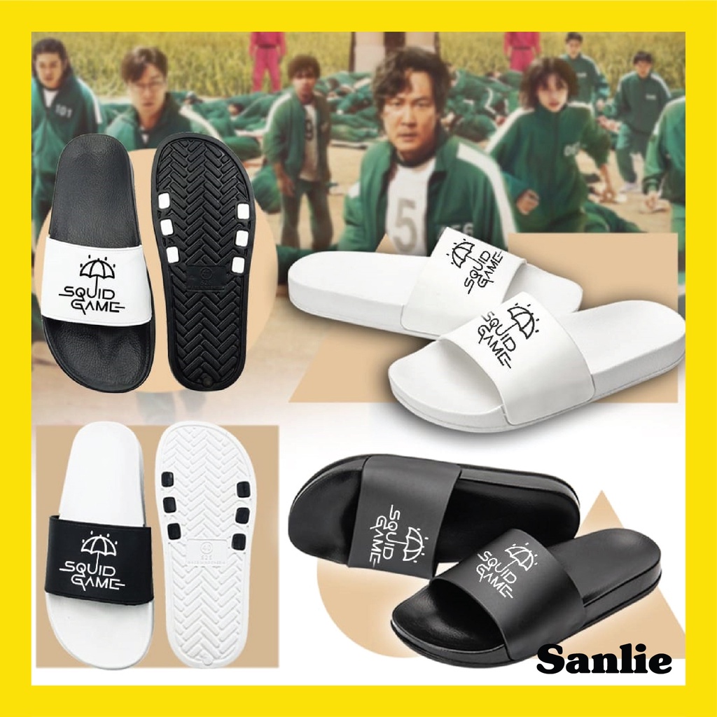 Jual SANLIE SANDAL SLOP SQUID GAME SANDAL SLIDE SLOP SANDAL SLIP ON ...