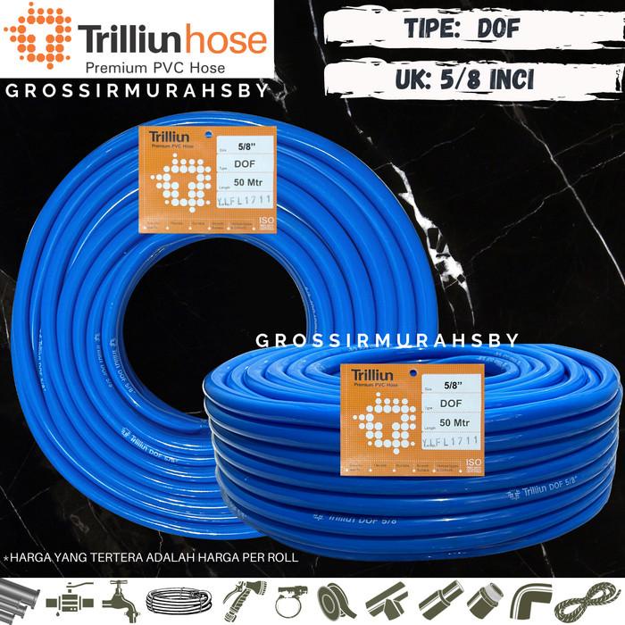 Jual Selang Air Trilliun Dof Uk 5/8 Inchi ( 1Roll Panjang 50 Meter ) | Shopee Indonesia