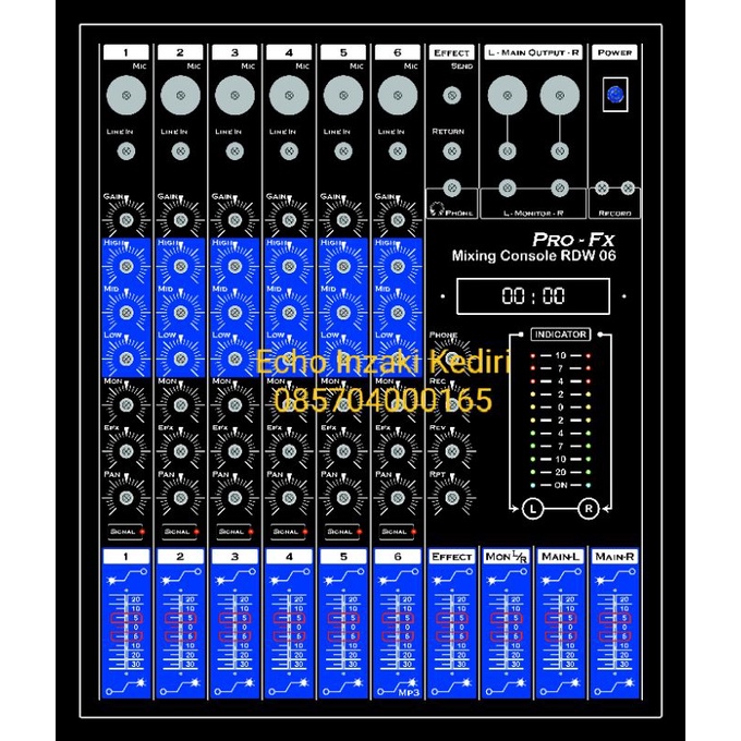 Jual Stiker Audio Mixer 6ch | Shopee Indonesia