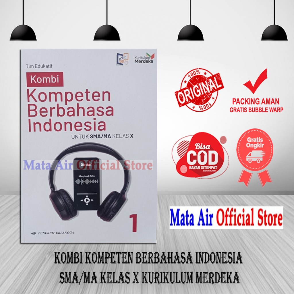 Jual KOMBI KOMPETEN BERBAHASA INDONESIA SMA/MA KELAS 10 11 12 MERDEKA ...