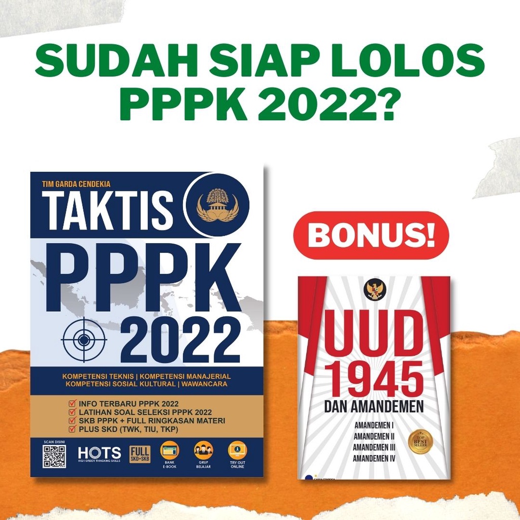 Jual BUKU PPPK 2022 - TAKTIS PPPK 2022 HOTS FULL SKD & SKB / PPPK 2022 / PPPK GURU / PPPK PGSD ...