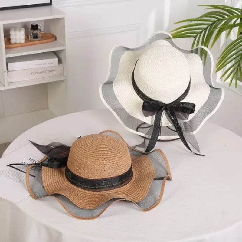Jual Topi pantai Import Tile Gelombang | Shopee Indonesia