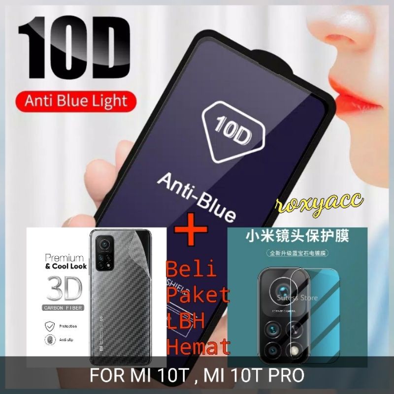 Jual Mi 10t , Mi 10t pro Tempered glass 10D UV Blue Ray + Anti gores ...