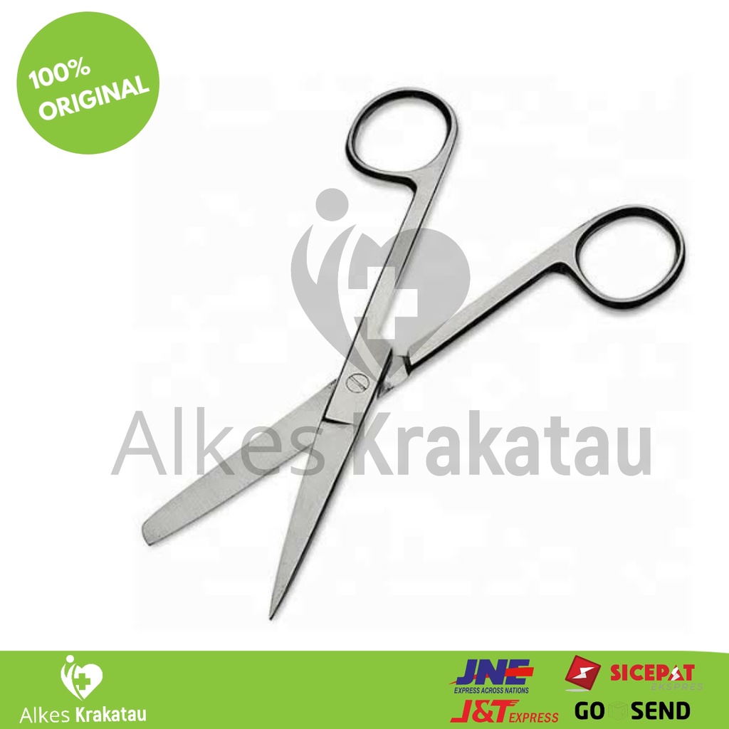 Jual Gunting Operasi Tajam Tumpul Lurus 14cm / Gunting Bedah 14 cm ...