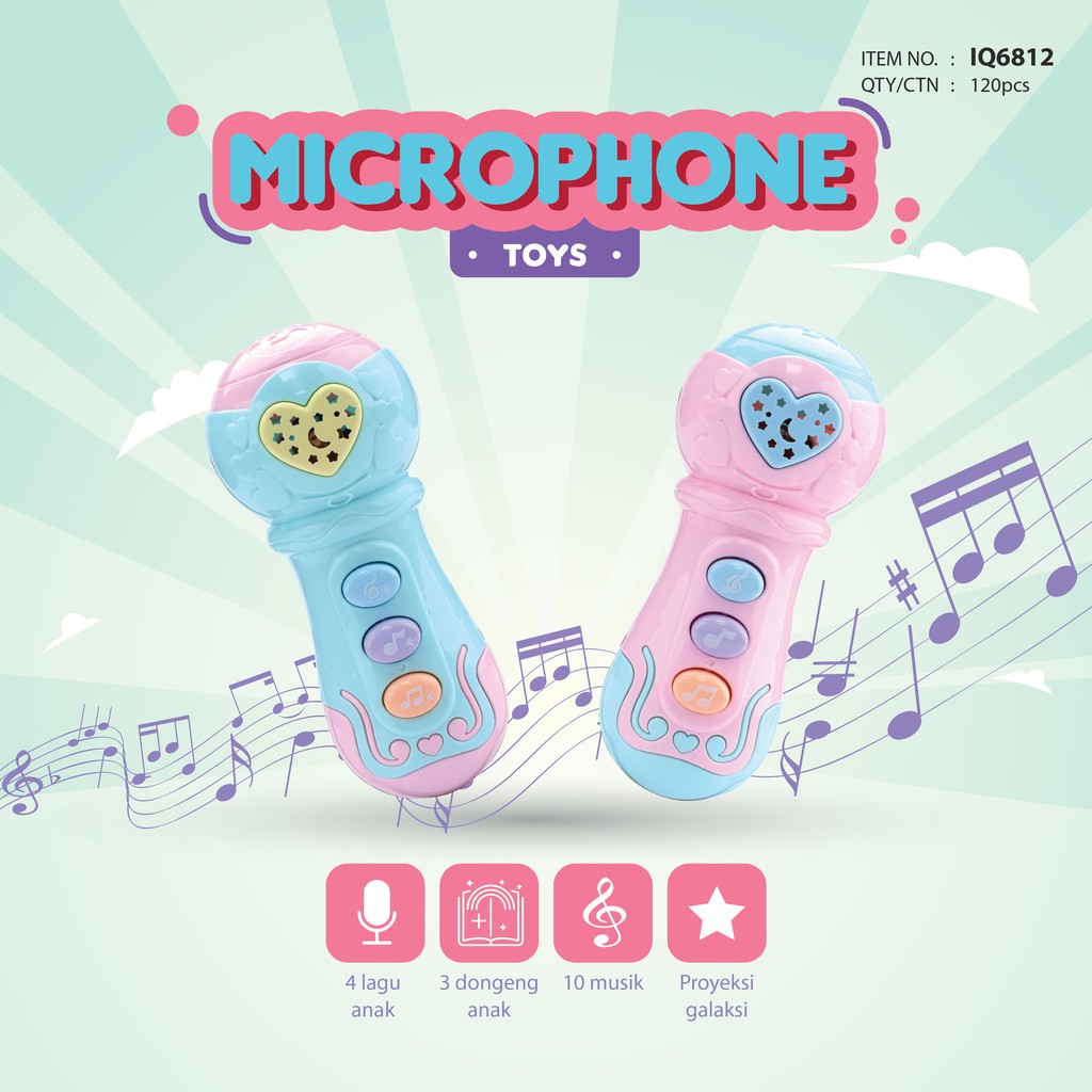 Jual IQANGEL MICROPHONE TOYS (MAINAN ANAK) | Shopee Indonesia
