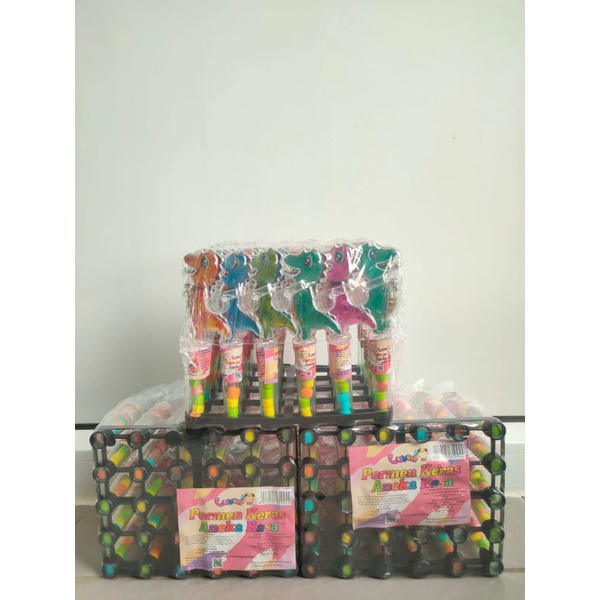 Jual PERMEN KERAS ( DINOSAURUS ) ( Isi 1 Box 30 Pcs ) | Shopee Indonesia