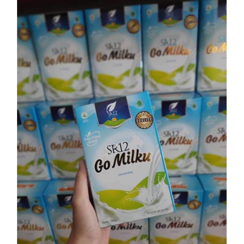 Jual go milk sr12 coklat/vanila/susu kambing etawa enak/penambah berat ...