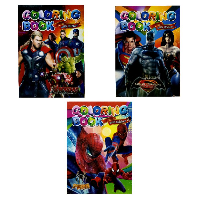 Jual Paket 2 dan 3 Buku Mewarnai Anak Coloring Book Untuk Anak Cewek ...