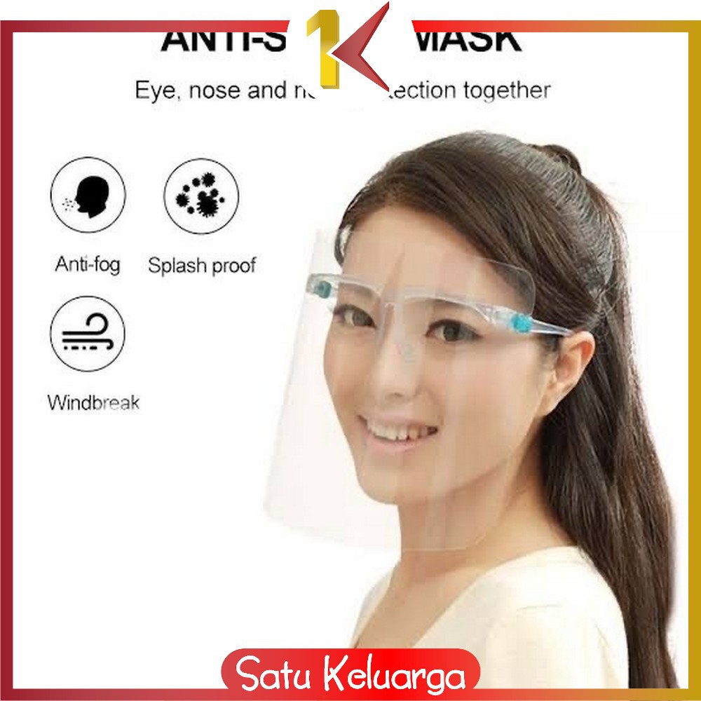 Jual SK-C34 Face Shield Kacamata Pelindung Wajah Face Mask Faceshield ...