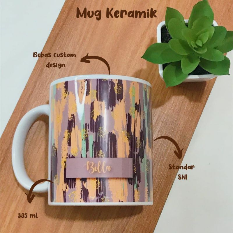 Jual Mug Custom | Mug Keramik Custom | Desain Sesukamu | Shopee Indonesia