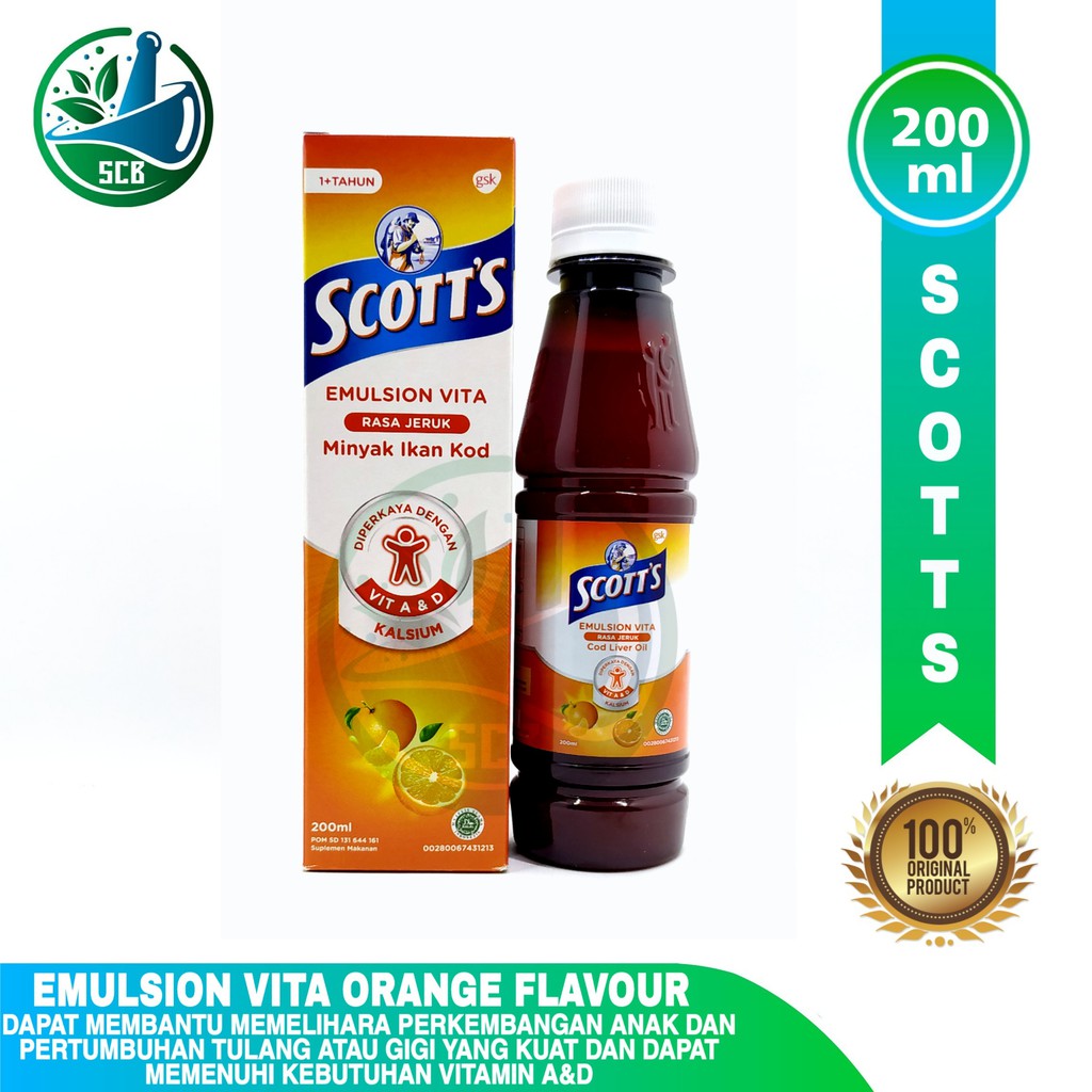 Jual Minyak Ikan Kod Scott's Emulsion | Shopee Indonesia