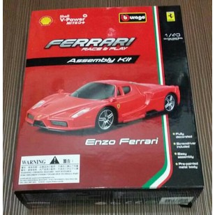 Jual Bburago - Shell V-power Ferrari Assemby Kit Enzo Ferrari 1:43 ...