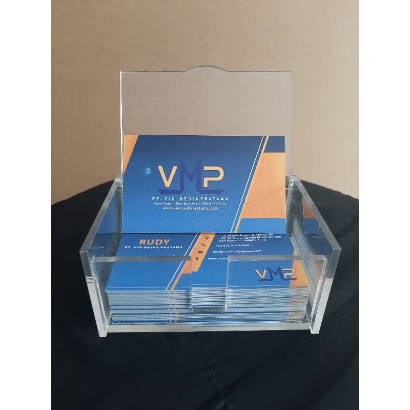 Jual NAME CARD ACRYLIC/ TEMPAT KARTU NAMA AKRILIK | Shopee Indonesia