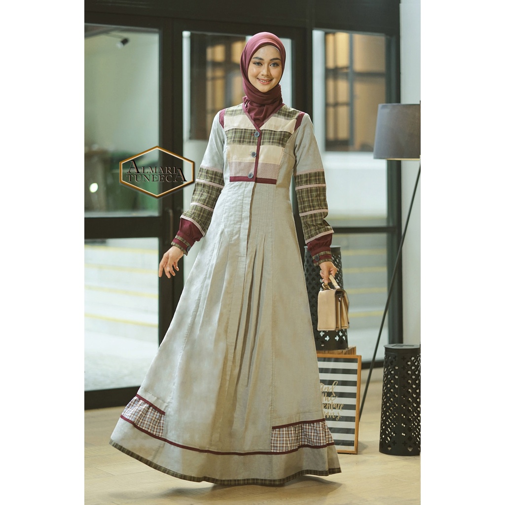 Jual GAMIS TUNEECA AT-1321004 ORIGINAL KEKINIAN MODERN TRENDY SIMPLE ...