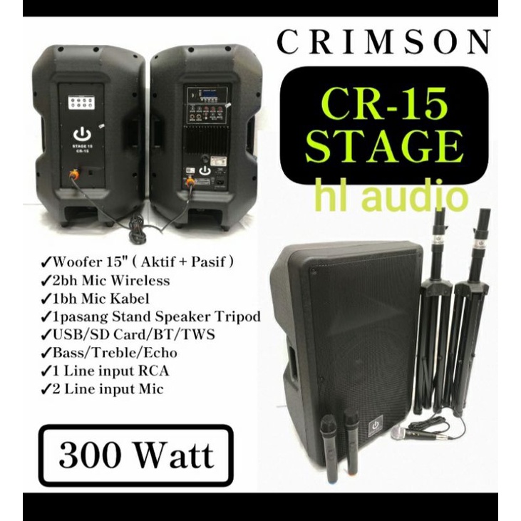Jual PAKETAN BARU CRIMSON CR-15 STAGE (BONUS 3 MIC) | Shopee Indonesia