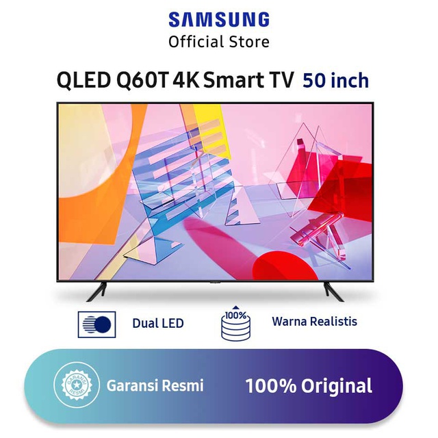 Jual SAMSUNG QLED Q60T 4K Smart TV 50 Inch - QA50Q60TAKXXD (2020 ...