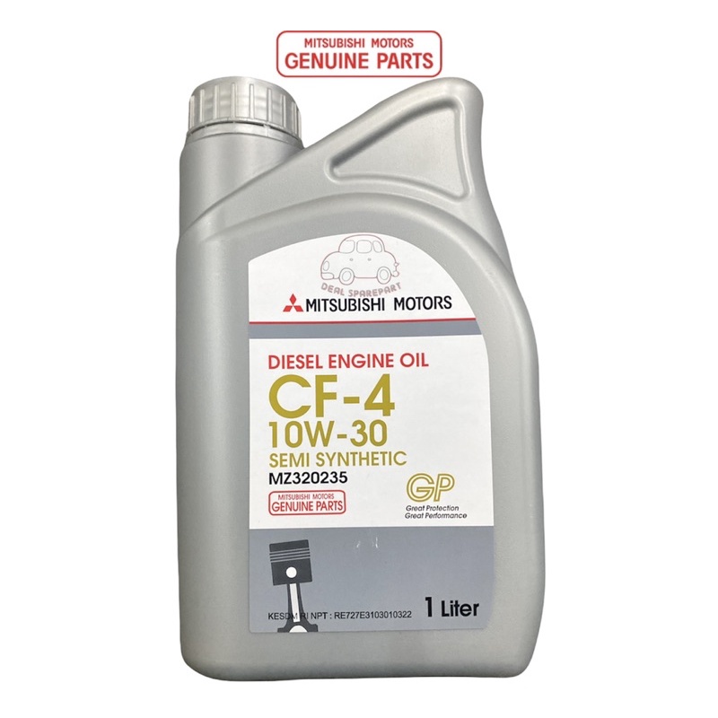 Jual Oli Mesin Diesel 10W-30 CF4 GP Semi Synthetic 1 Liter Mitsubishi MZ320235 | Shopee Indonesia