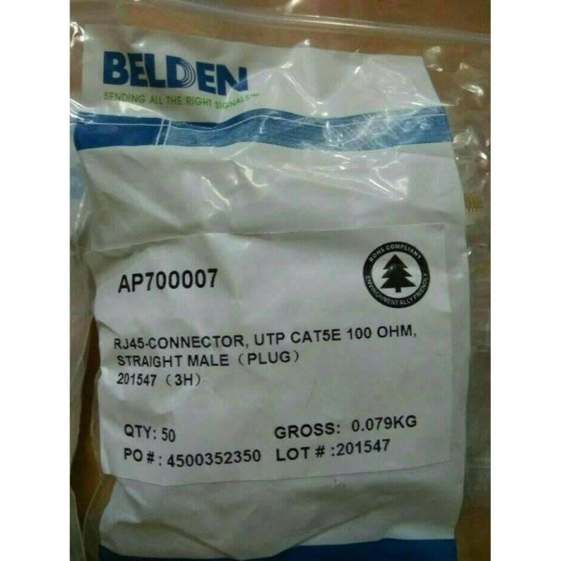 Jual RJ45 connector cat 5e Belden AP700007 original | Shopee Indonesia