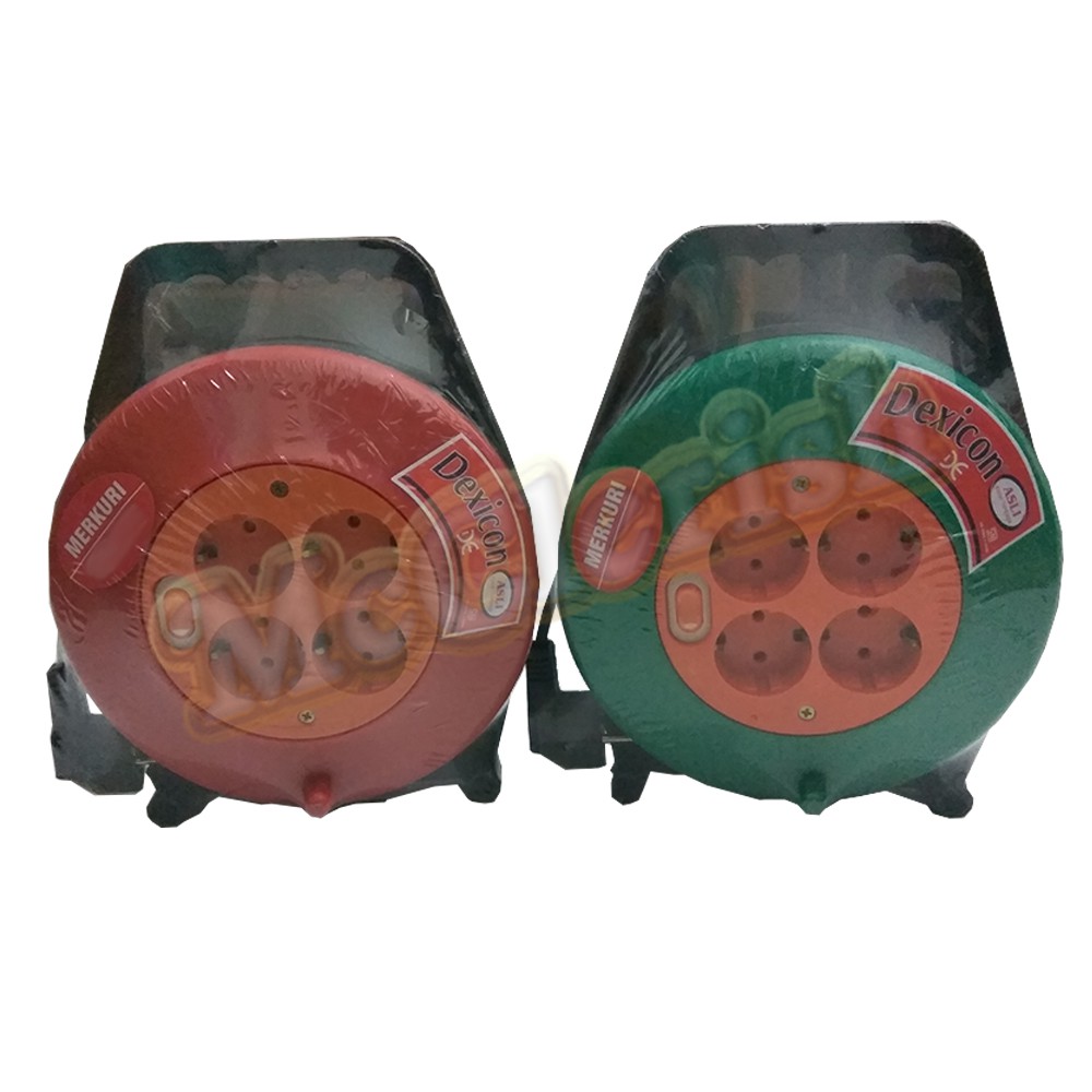 Jual DEXICON Kabel Box Roll 4 lubang + Saklar - 10 M | Shopee Indonesia