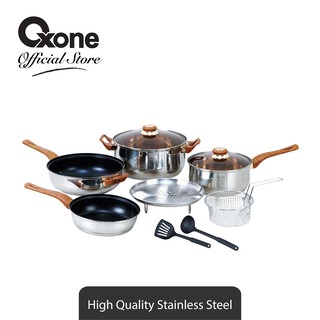 Jual Oxone OX911 Panci Stainless Steel Set 8 pcs kitchen tools | Shopee ...